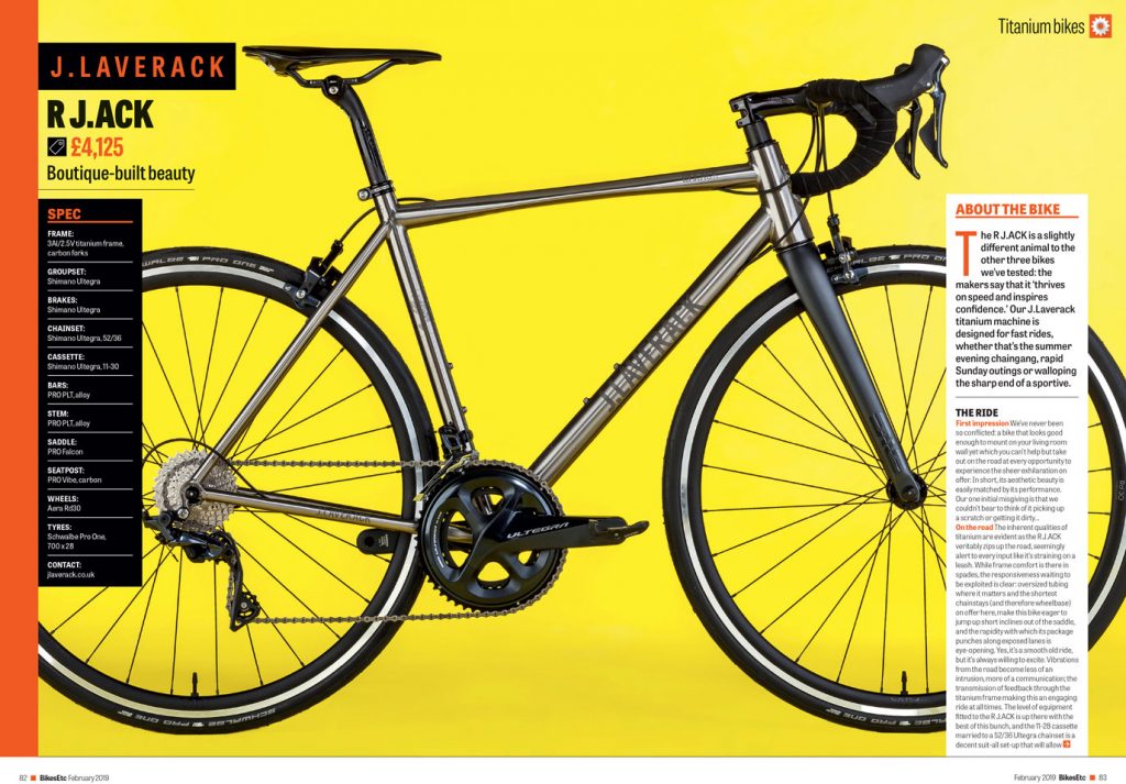 BikesEtc Magazine 'Best In Test' - J.Laverack Bicycles