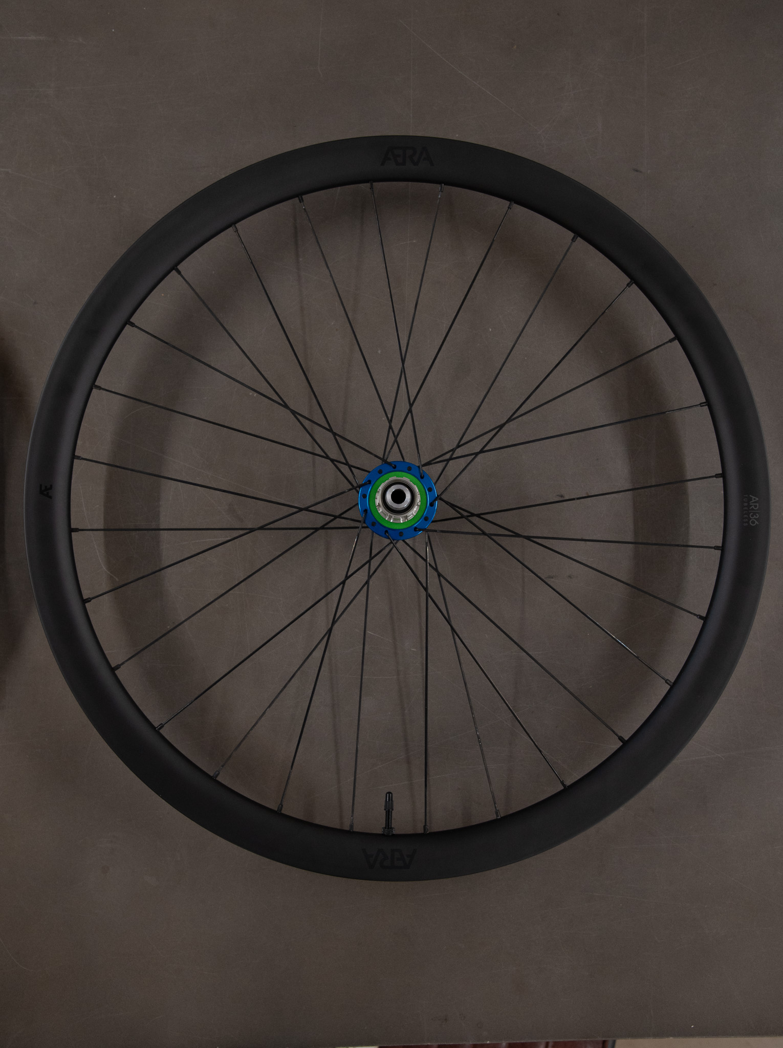 ÆRA AR|36 Carbon Wheelset with 28 hole Blue Hope RS4 Centrelock hubs - J.Laverack Bicycles